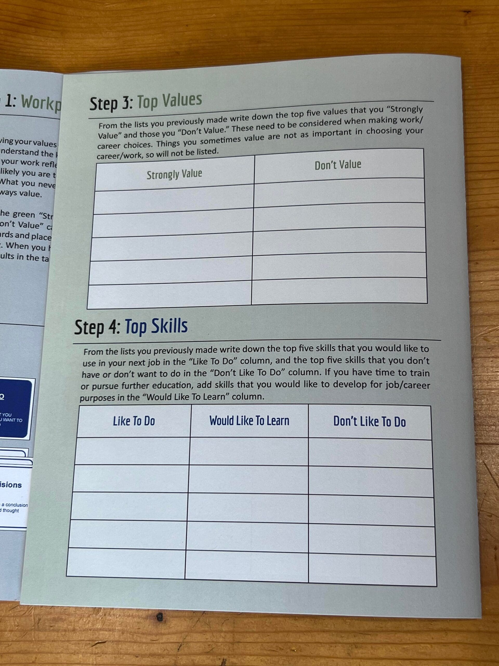 Get Working With Values & Skills - CLSR